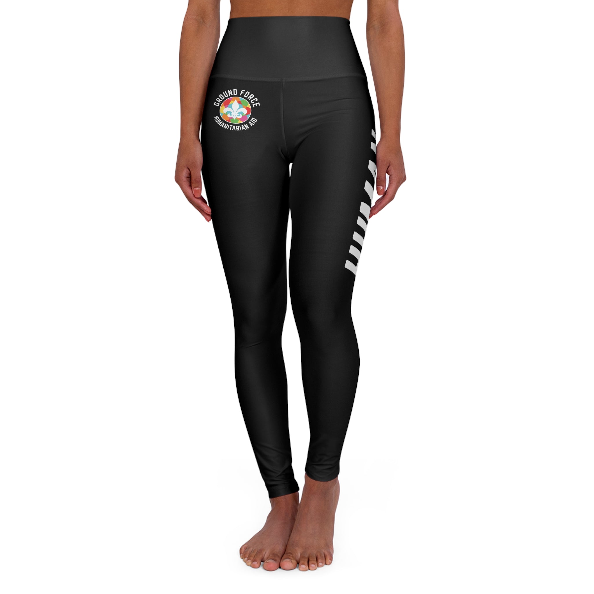 High Waisted Black Yoga Pants – Ground Force Gear